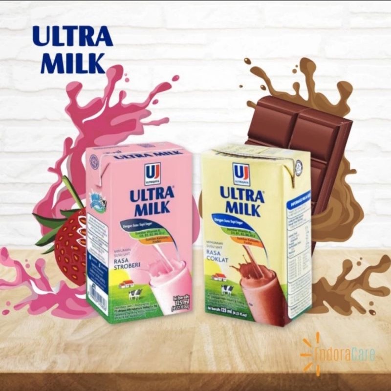 Jual susu ultra milk 125ml / susu uht ultra milk | Shopee Indonesia