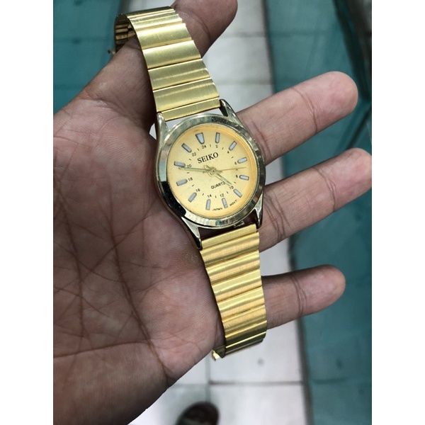 Jual jam tangan seiko quartz gold jam fashion vintage jam sporty jam ...