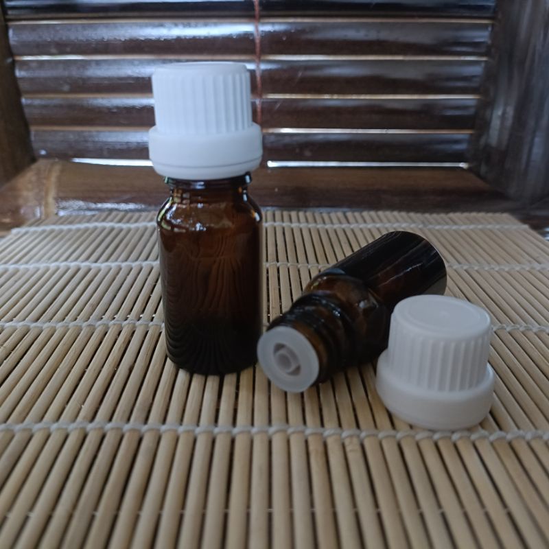 Jual Botol kaca 10ml tutup filler tetes segel / essential oil / droper ...