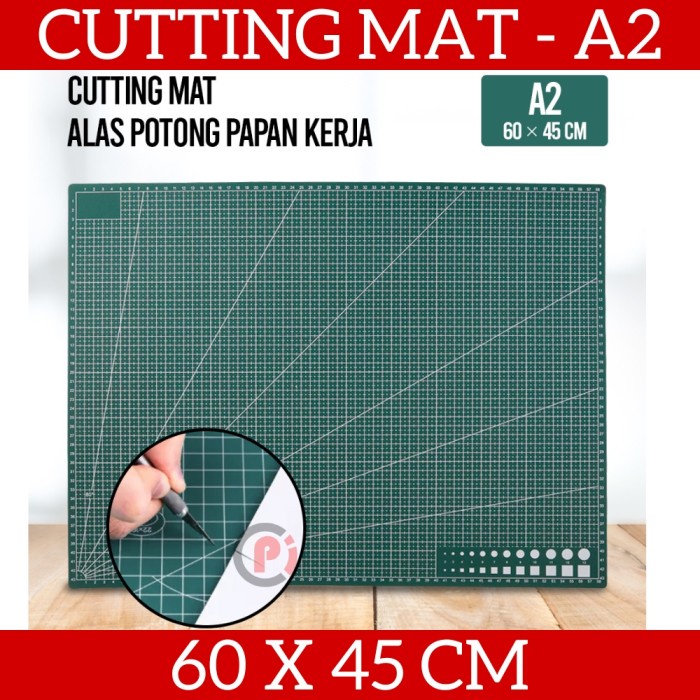 Jual Alas Potong Kerajinan Tangan Work Cutting Mat Pad Ukuran A2 60 x 45cm | Shopee Indonesia