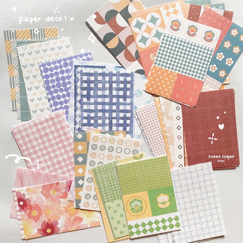 Jual Paper Deco Aesthetic DIY Jurnal Memo Scrapbook | Shopee Indonesia