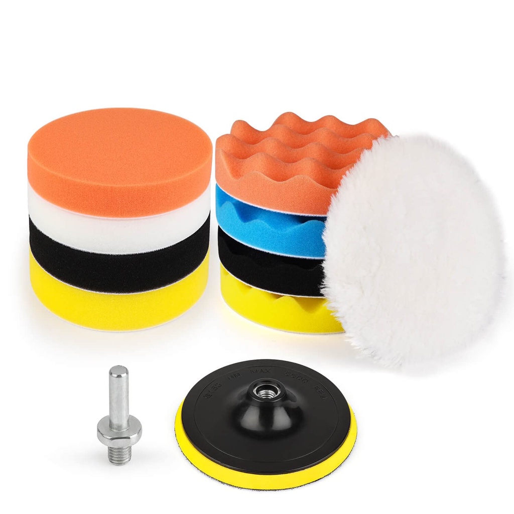 Jual 11Pcs Alat Poles Polish Busa Poles Wool Dan Pad Poles Body Motor ...