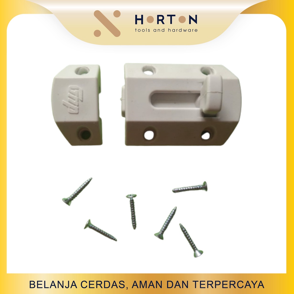 Jual Grendel Slot Pintu PVC / Grendel Selot Pintu Plastik Kamar Mandi ...