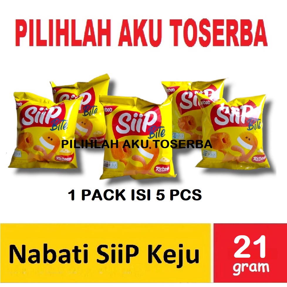 Jual Richeese Nabati SiiP Bite KEJU - ( HARGA 1 PACK ISI 5 PCS ...