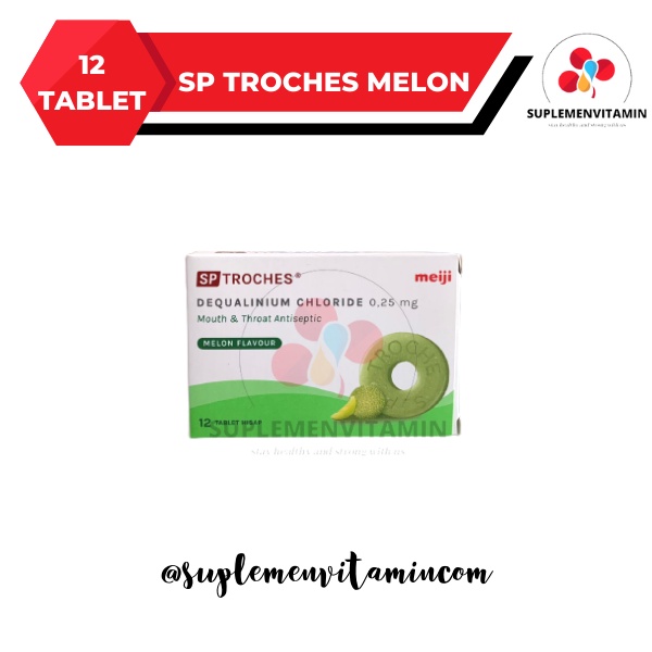 Jual SP Troches Rasa Melon Obat untuk Mulut dan Sakit Tenggorokan - Box ...