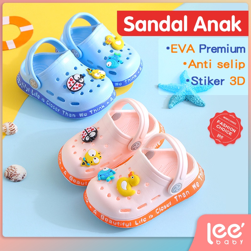 Jual 【Crocs EVA Size】LEE Crocs EVA Size 23-25Import Sandal Baim Anak ...