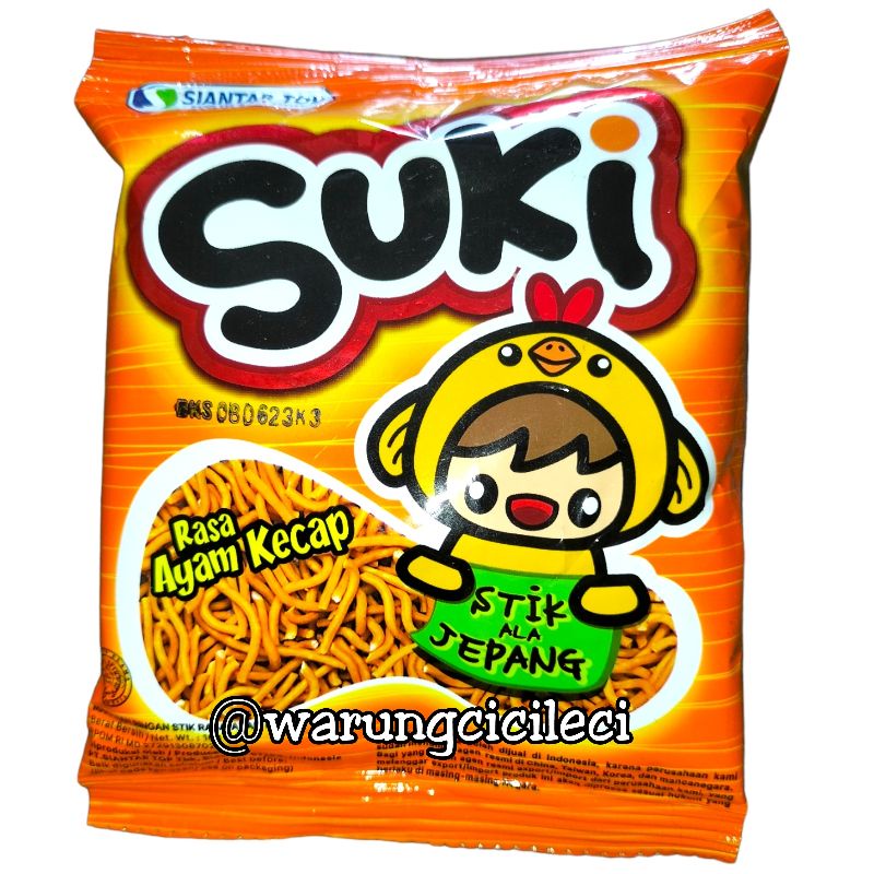 Jual SIANTAR TOP - SUKI SNACK STICK ALA JEPANG RASA AYAM KECAP 15g ...