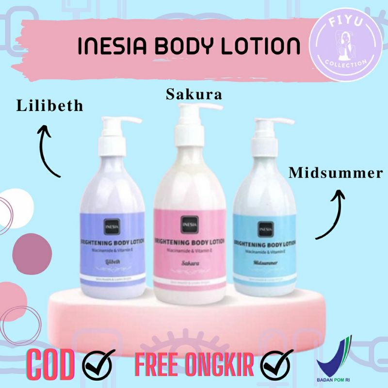 Jual INESIA whitening body lotion 300ml/ Body lotion BPOM | Shopee ...