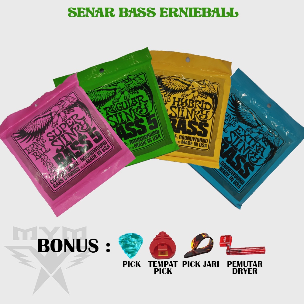 Jual Senar bass 4 & 5 ernieball | Shopee Indonesia