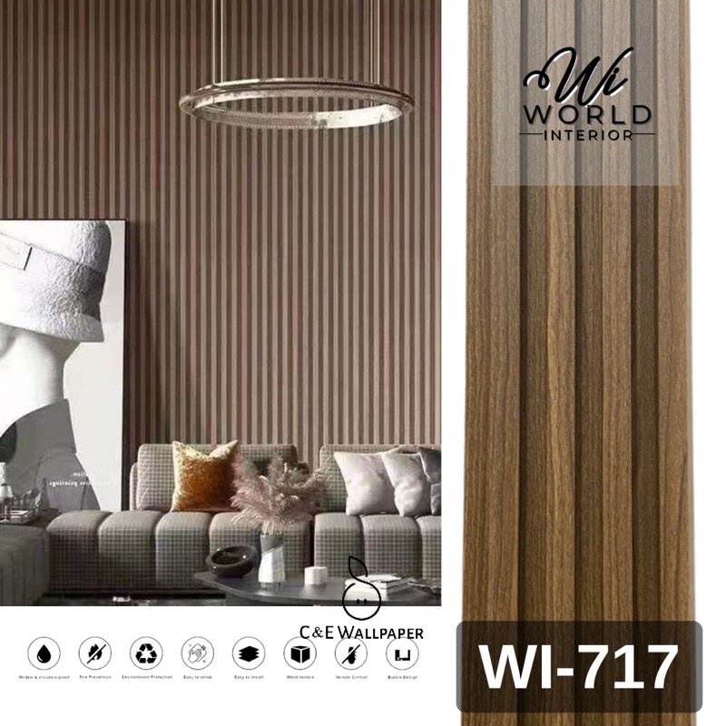 Jual wpc Wallpanel dinding uk 3m x 17cm x 2,3cm / wpc panel dinding CE ...