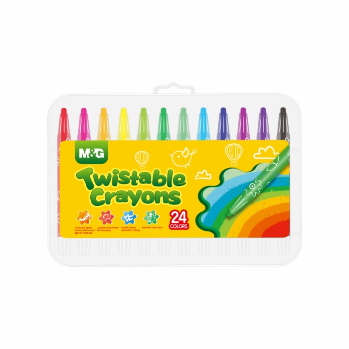 Jual Crayon Set 24Pc Krayon 24 Warna Krayon Warna Set Crayon Mewarnai # ...