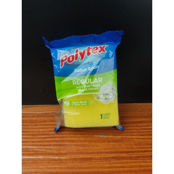 Jual Polytex Regular Busa Sponge Sabut Hijau Cuci Piring 2 Sisi ...