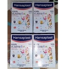 Jual HANSAPLAST Junior FUN Plester luka Kain Elastis - 100 Lembar ...