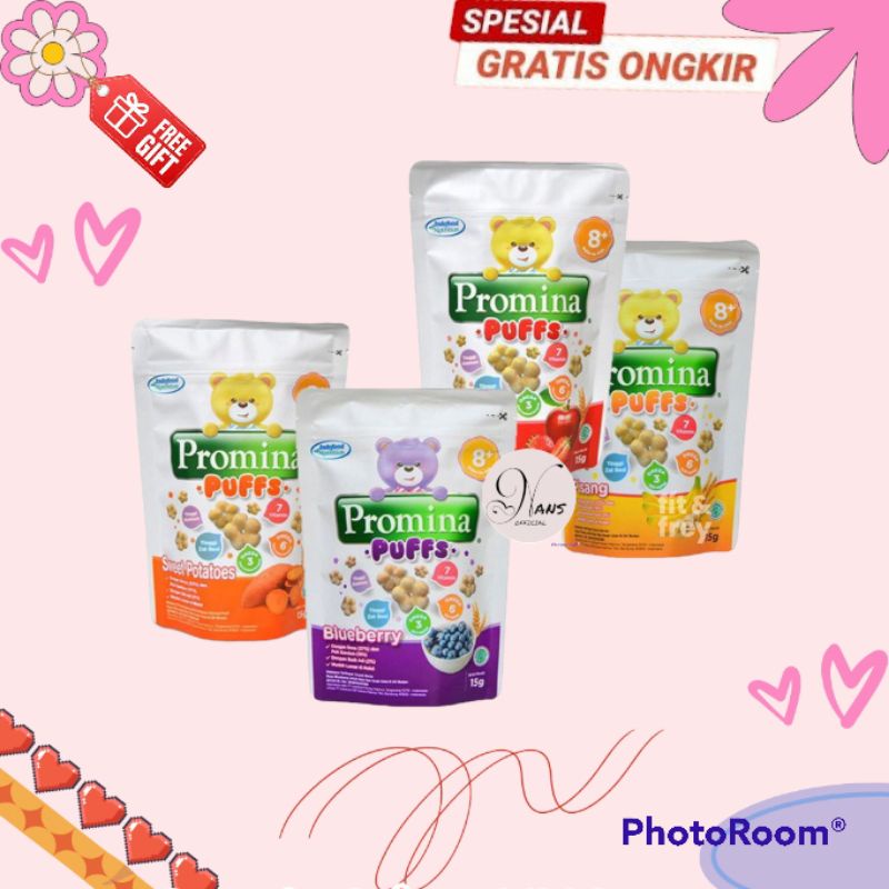 Jual Promina Puffs Sweet / Biskuit susu Promina puff 4 Rasa Strawberry ...