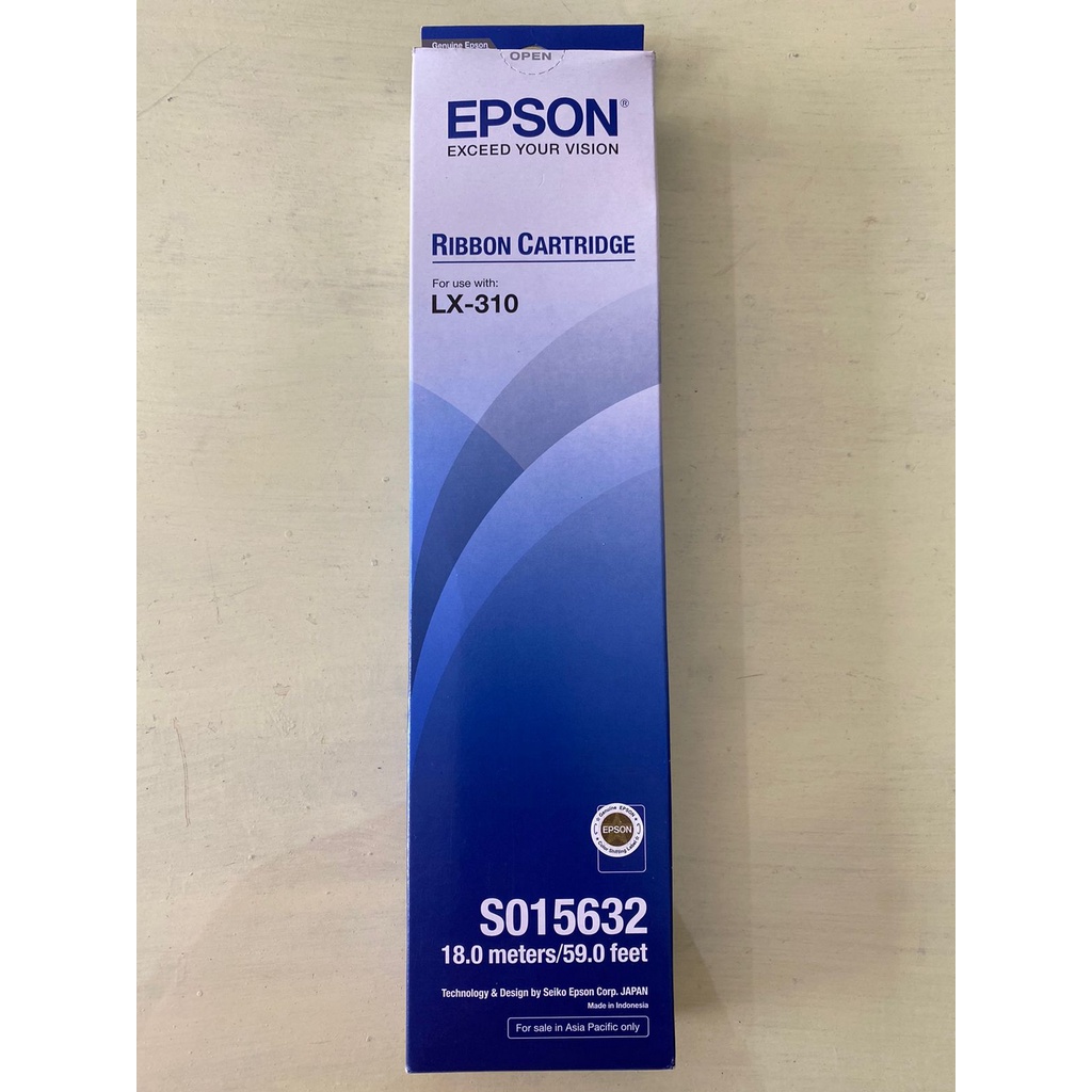 Jual Pita EPSON LX310 Original/Ribbon Cartridge LX-310 - Hitam | Shopee ...