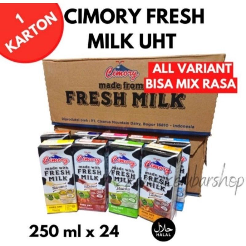 Jual FRESH MILK Cimory 250ml 1dus bisa mix | Shopee Indonesia