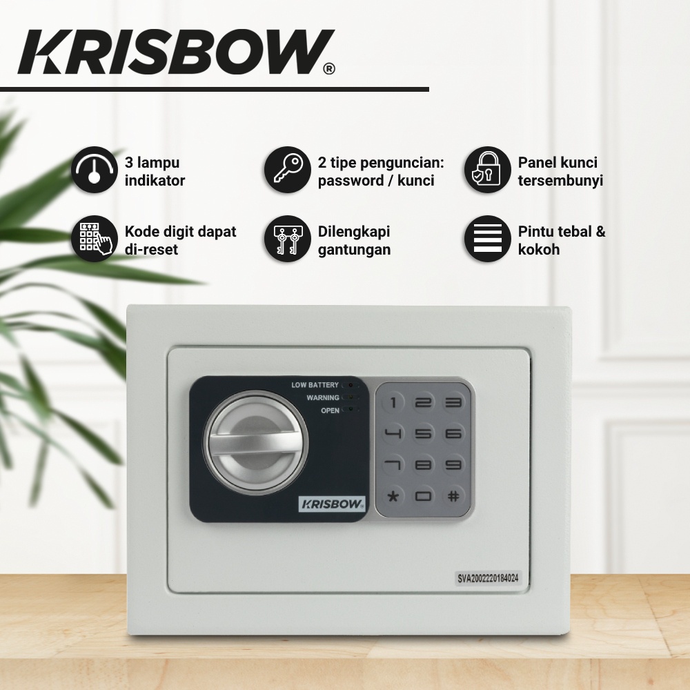 Jual Ace - Krisbow brankas besi elektrik safe password / brankas mini ...