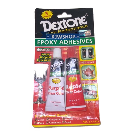 Jual Dextone Epoxy Adhesive Rapid Lem Epoxy Dextone 5Minutes Epoxi ...