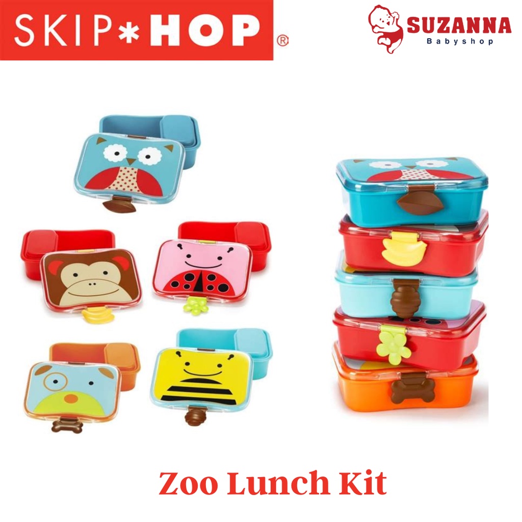 Jual Skip Hop Zoo Lunch Kit / Lunch Box / Tempat Makan Anak | Shopee ...