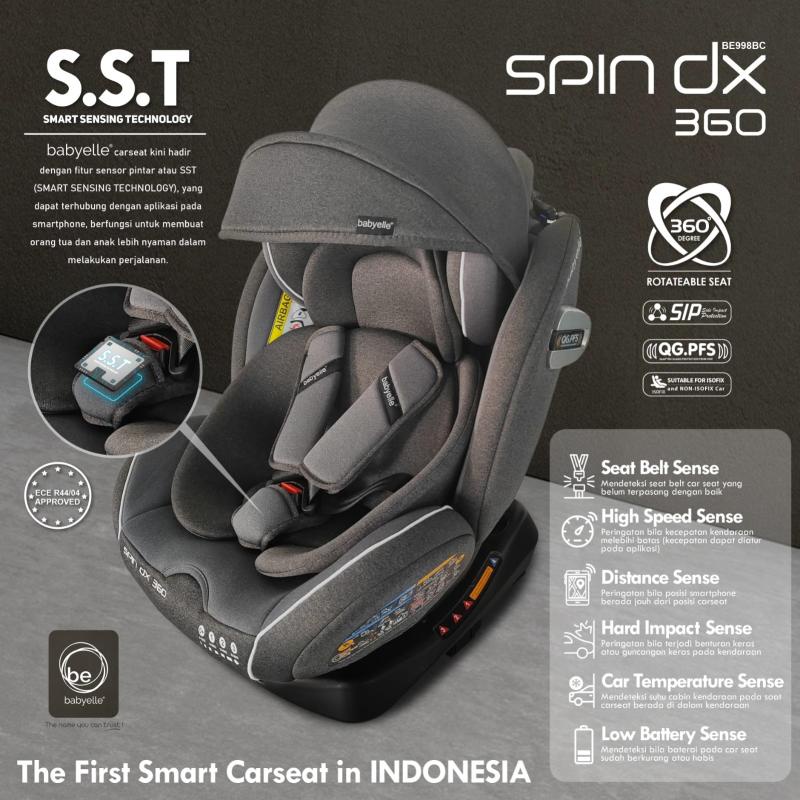 Jual Car Seat BabyElle Spin DX 360 Isofix Canopy / Tempat Duduk Baby ...