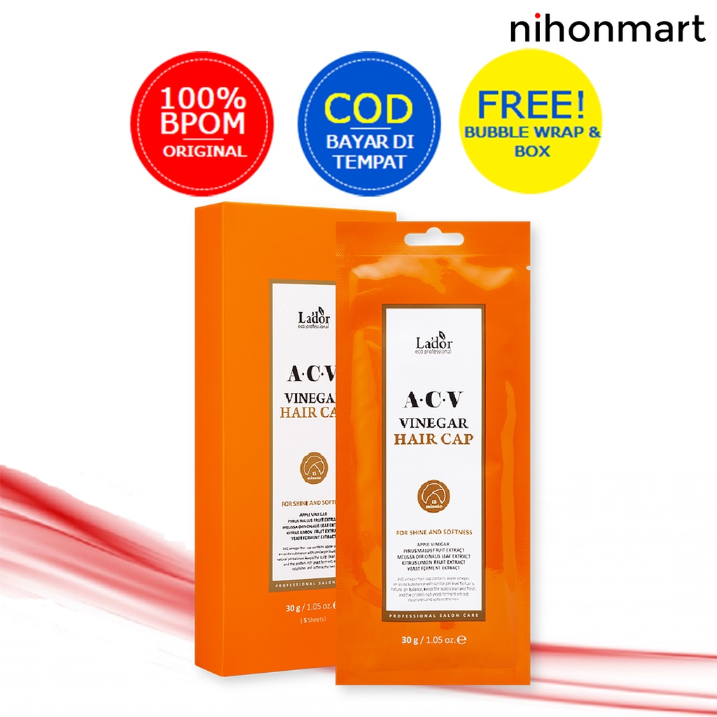 Jual Lador ACV Vinegar Hair Cap 5x30g | Shopee Indonesia