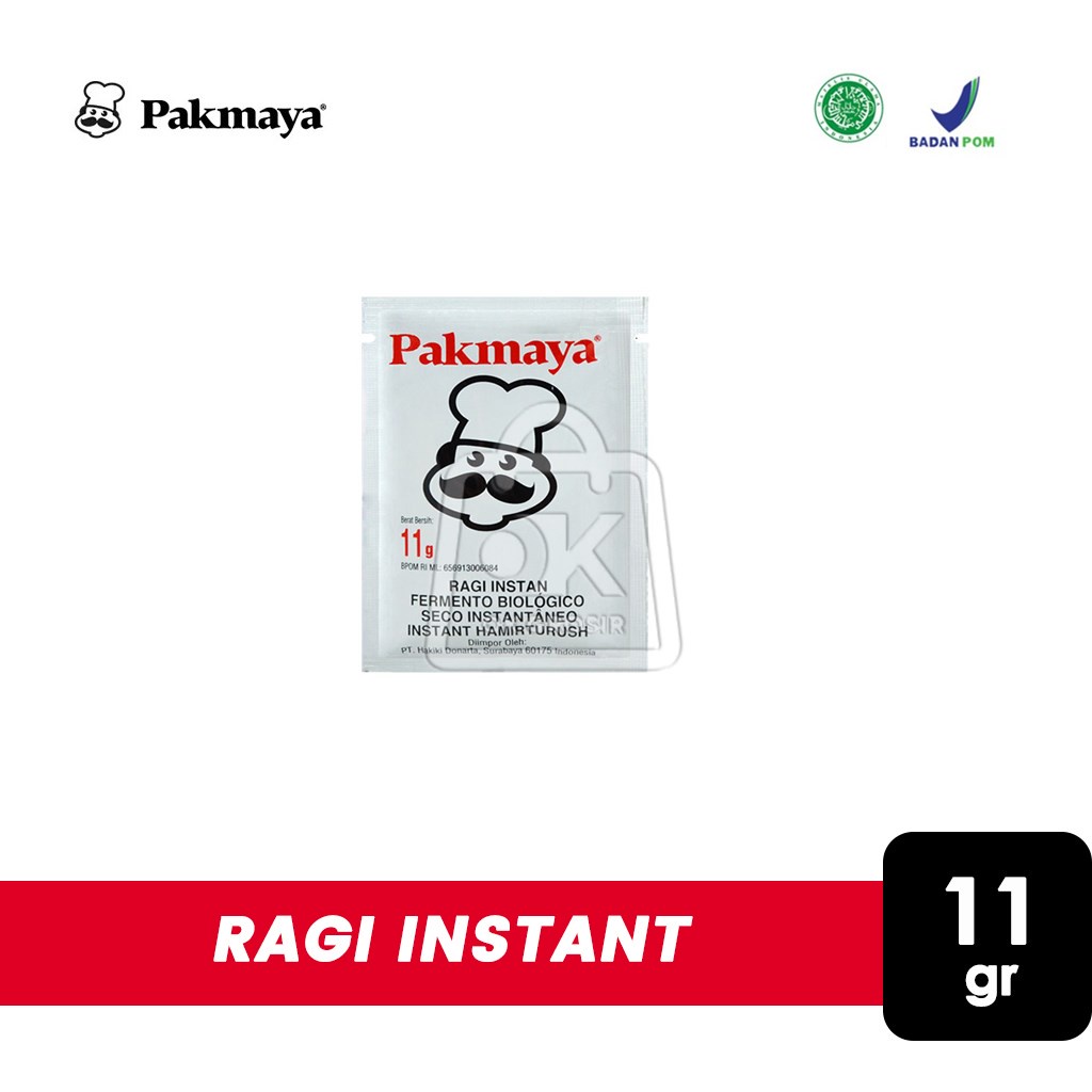 Jual Pakmaya Ragi Instant / Instant Dry Yeast 11gr (1 pcs) | Shopee ...