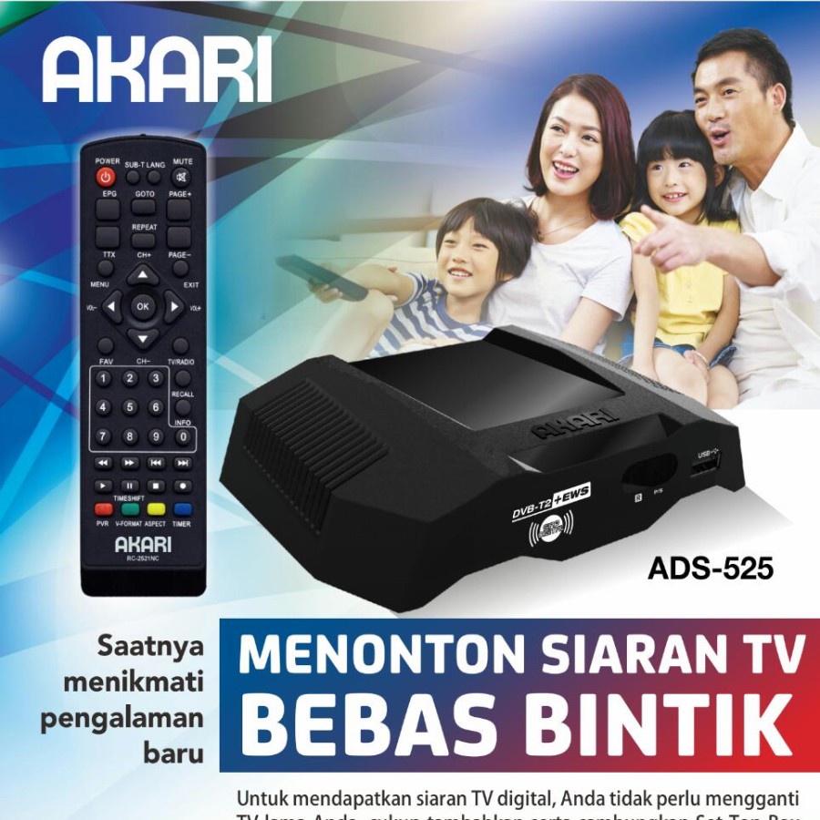 Jual Akari Set Top Box ADS-525 -ADS-2230 -Digital TV Receiver STB DVB ...