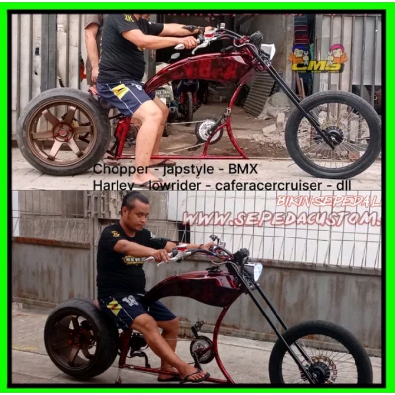 Jual Sepeda listrik custom buatan sendiri model moge | Shopee Indonesia
