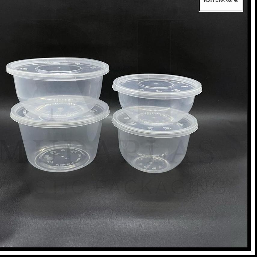 Jual SHOPEE MALL Thinwall Bowl 200 ml / Mangkok Bulat Cup Puding Plastik 200 ML isi 25 pcs ...
