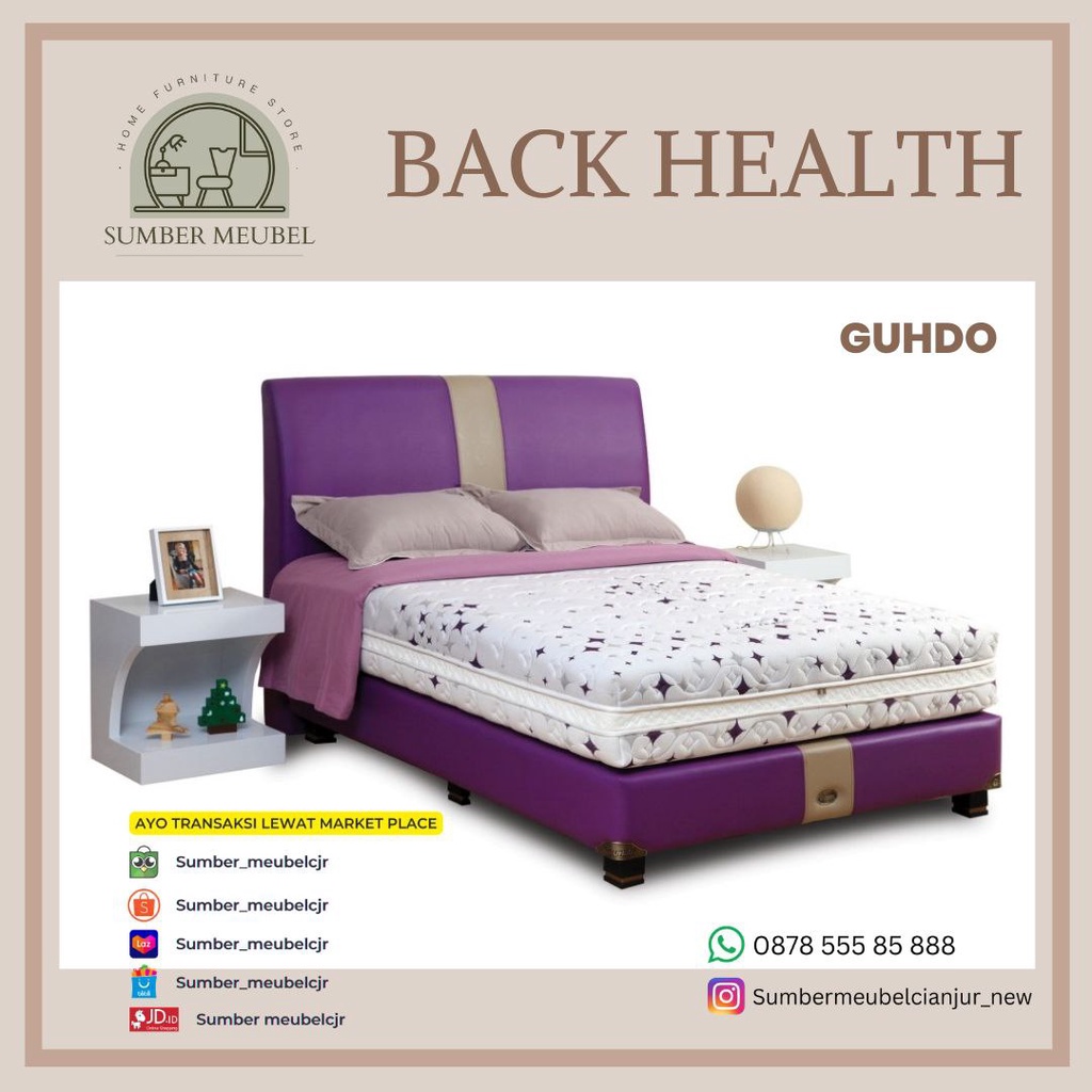 Jual GUHDO BACK HEALTH FULL SET HB + FOUNDATION VENETIAN | Shopee Indonesia