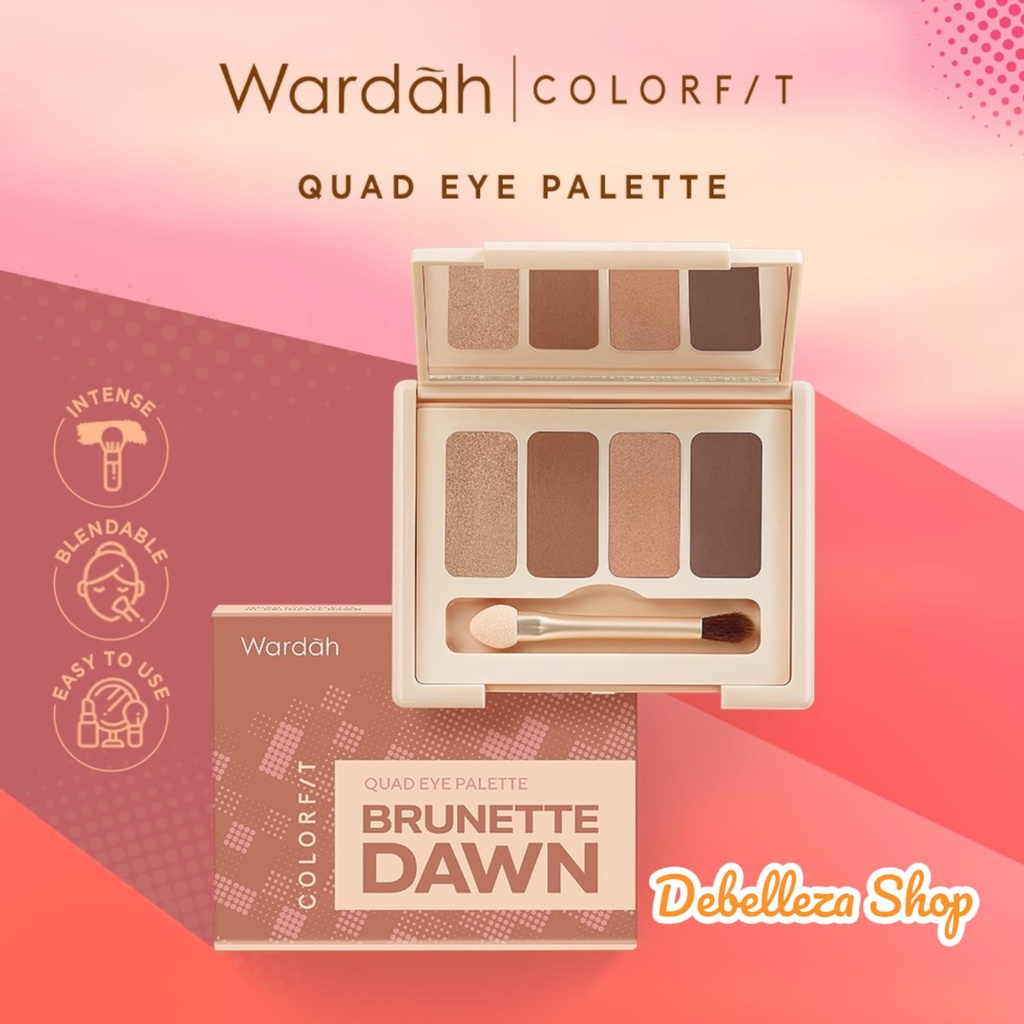 Jual Wardah Colorfit Quad Eye Palette - Eyeshadow 4 in 1 Eye Shadow ...