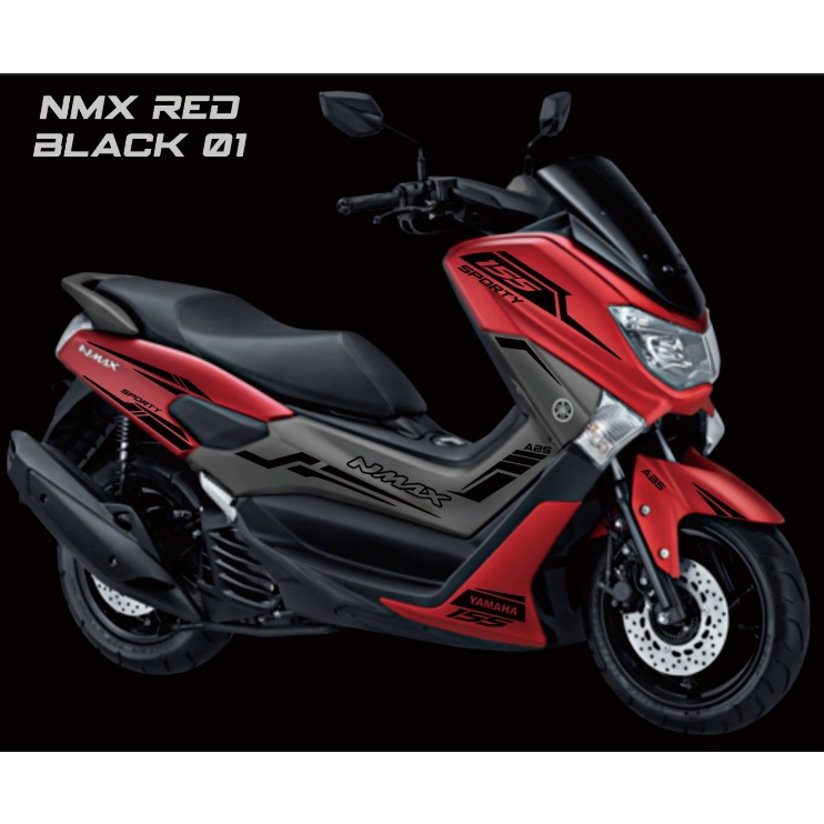 Jual STIKER CUTTING NMAX LAMA BODY MERAH + FREE STIKER VELG NMAX PAKET ...