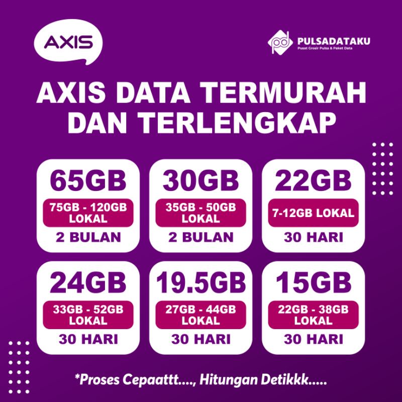 Jual PAKET DATA AXIS ISI ULANG BRONET OWSEM MURAH | Shopee Indonesia