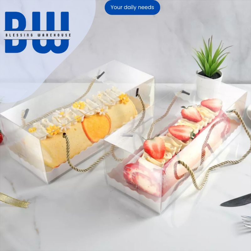 Jual Box Mika Handle Tali Packaging Makanan Kue Kering Transparan ...