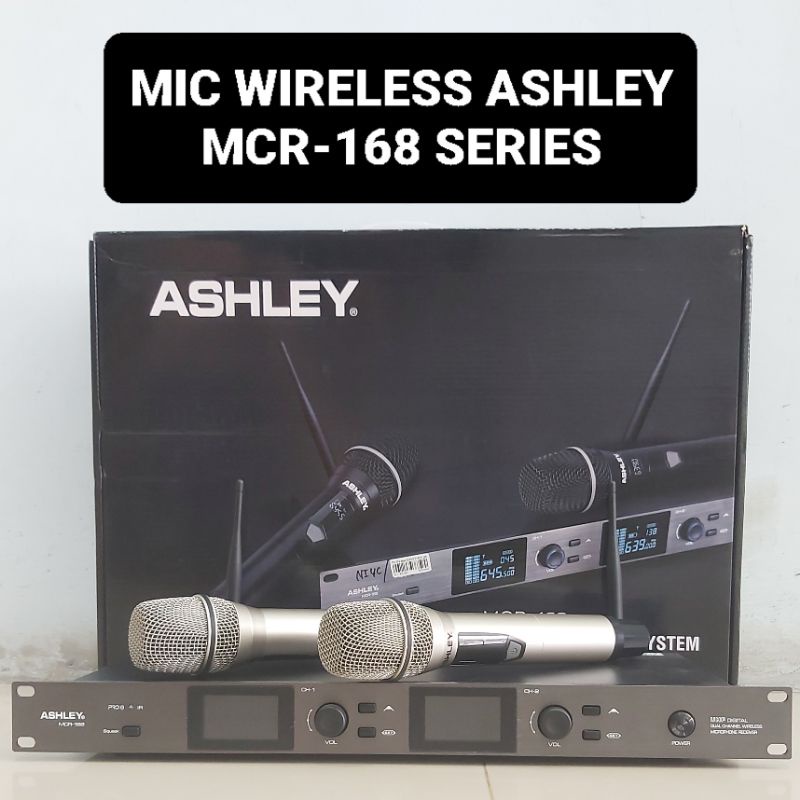 Jual ASHLEY Mic Wireless MCR 168 Series 2 Microphone Digital Asley ANTI ...