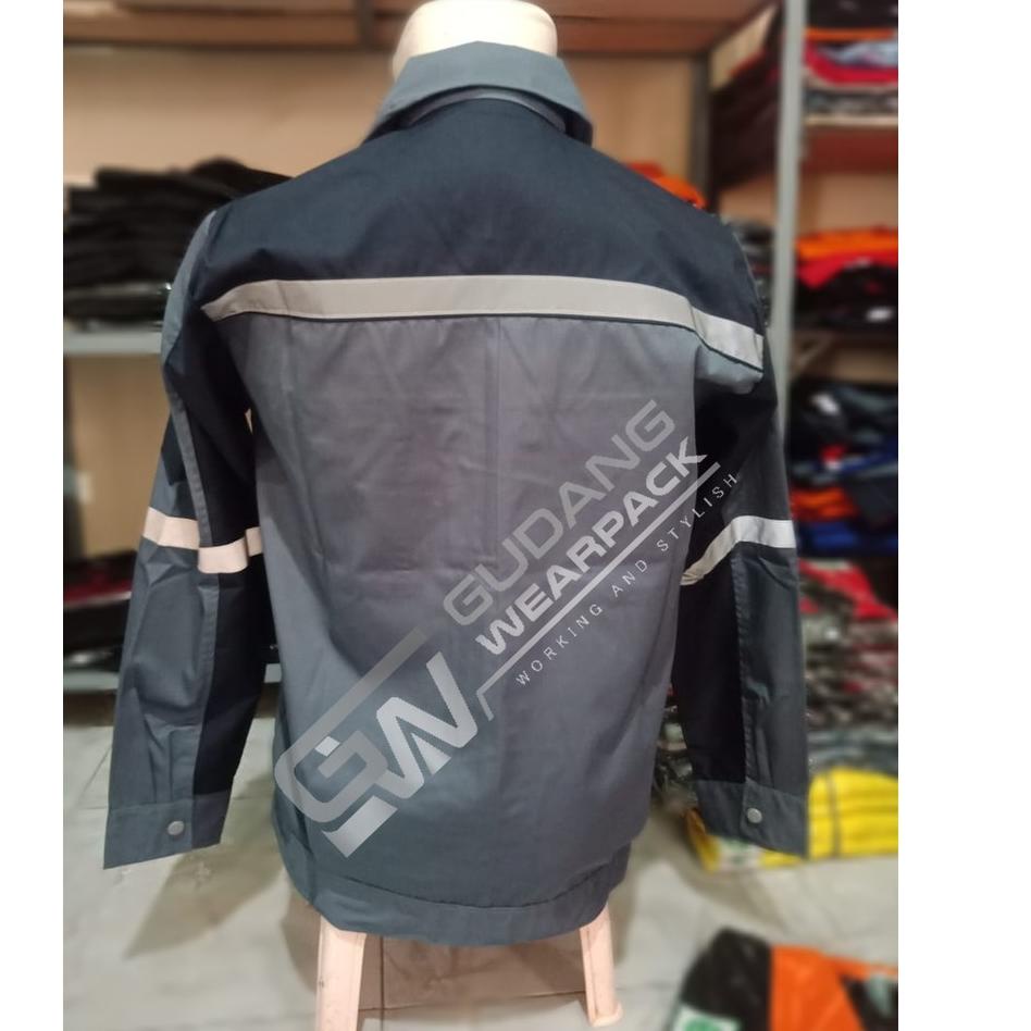 Jual Harga Bersahabat Wearpack Safety Atasan ABU Kombinasi HITAM ...