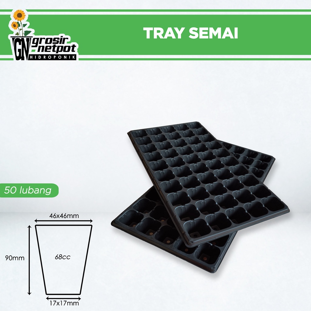 Jual Tray Semai 200 Lubang - Seeding Tray Hidroponik / Trai Pembibitan ...