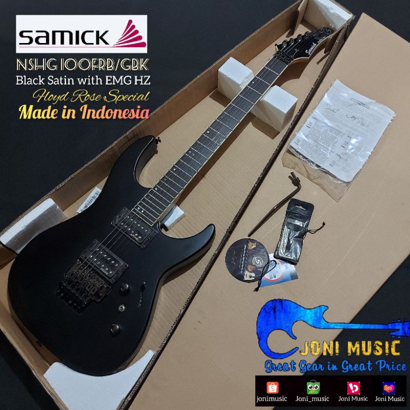 Jual Gitar Samick SGW NSHG 100FRB with Pickup EMG H & Tremolo Floyd ...