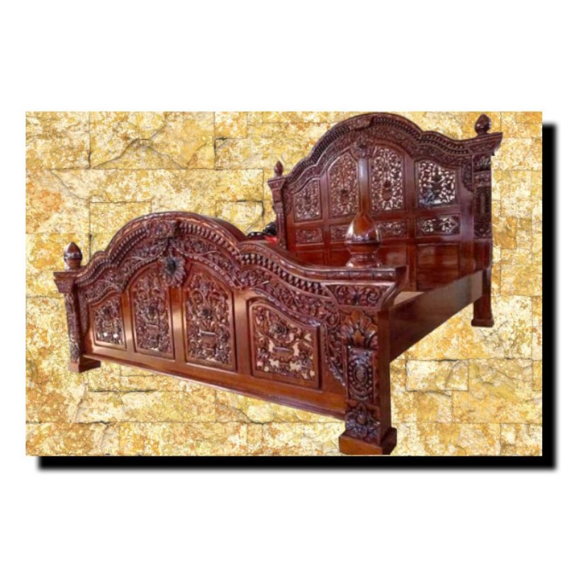 Jual TEMPAT TIDUR RANJANG DIFAN DIPAN UKIR JEPARA KAYU JATI MOTIF ...