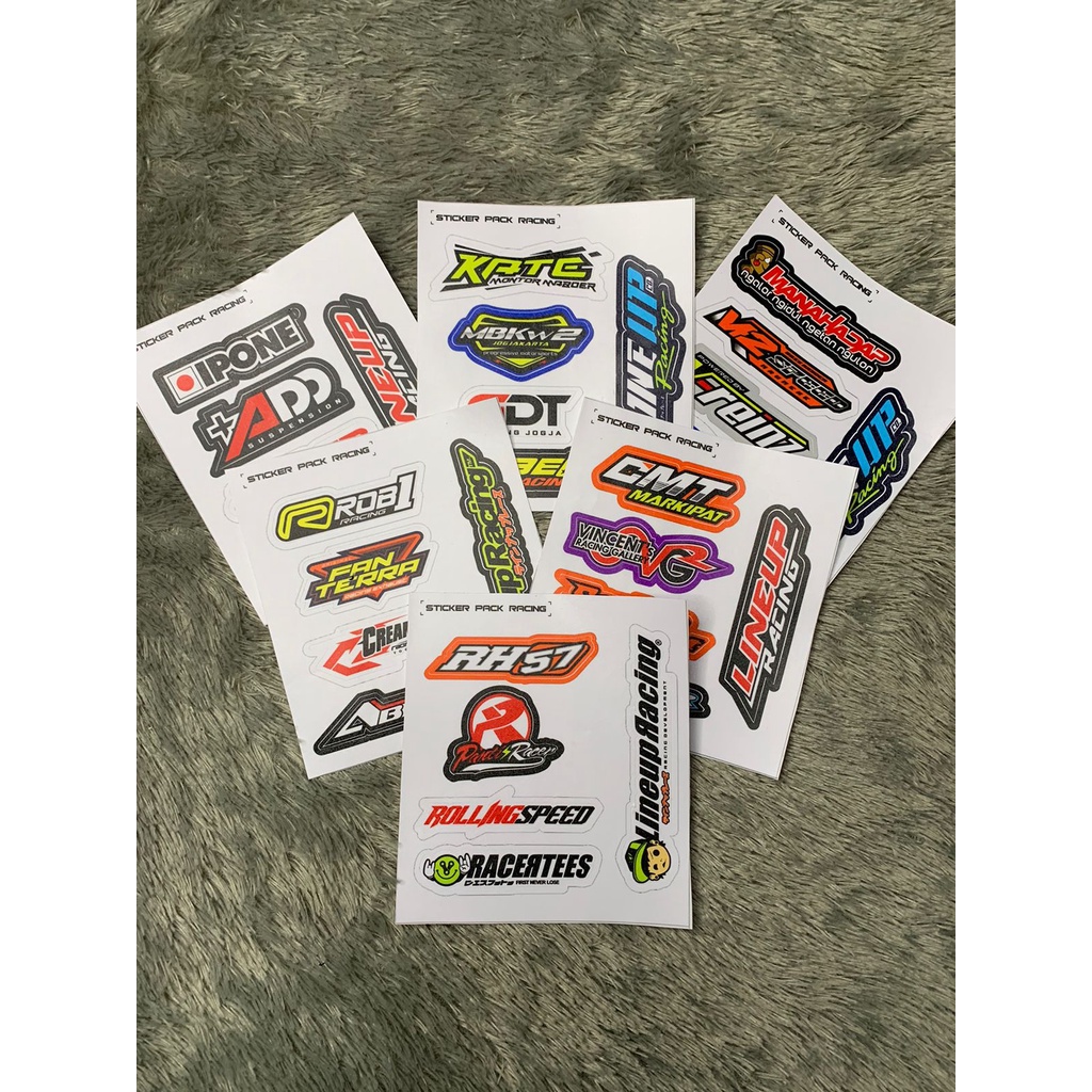 Jual Sticker pack | Sticker pack racing | Sticker print | Sticker ...