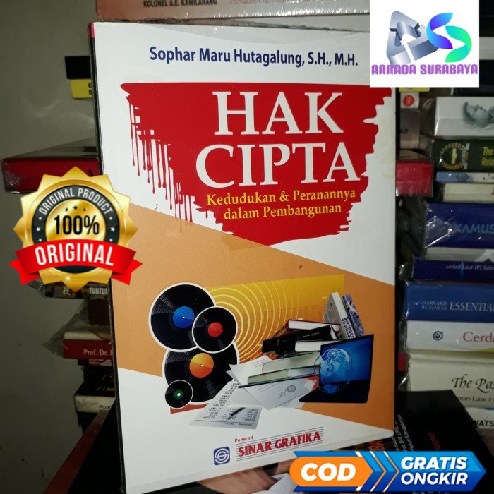 Jual Hak Cipta ( Kedudukan dan Peranannya Dalam Pembangunan ) - Sophar ...