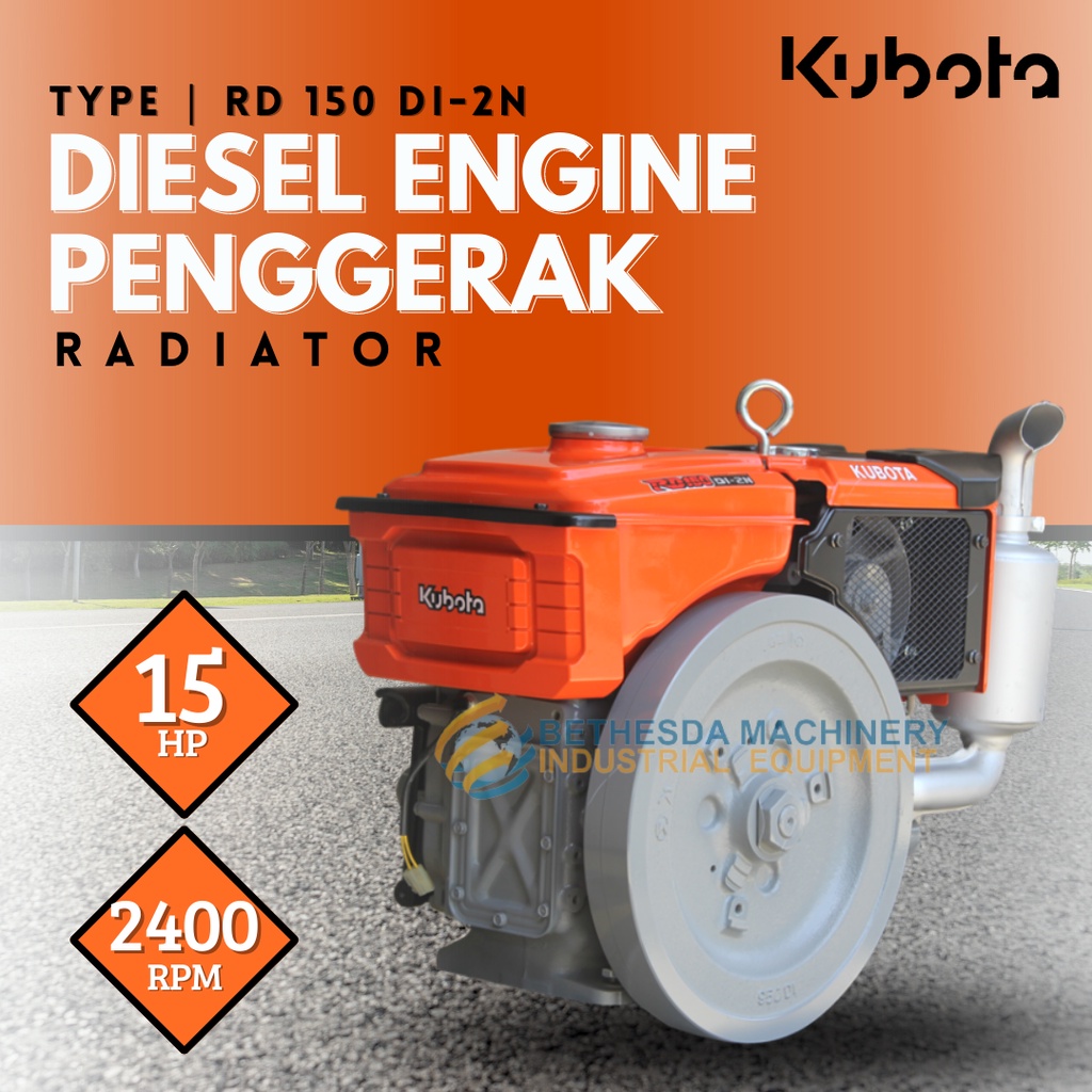Jual Mesin Penggerak Kubota 15 HP RD 150 DI-2N diesel engine 15 PK | Shopee Indonesia
