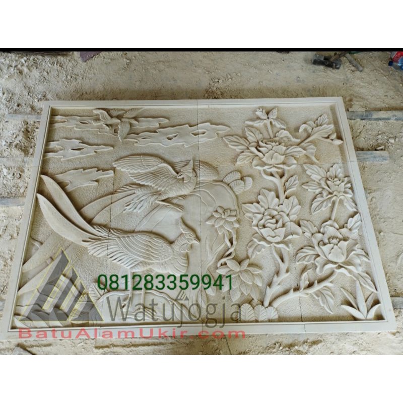 Jual Jual batu ukir dinding, Batu ukiran dinding, Relief batu alam ...
