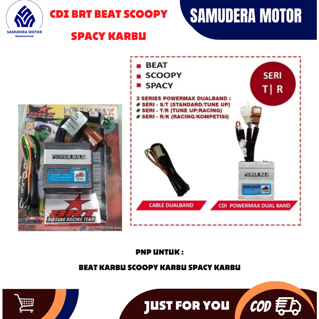 Jual CDI BRT POWER MAX DUAL BAND( BEAT SPACY SCOOPY KARBU) CDI RACING ...