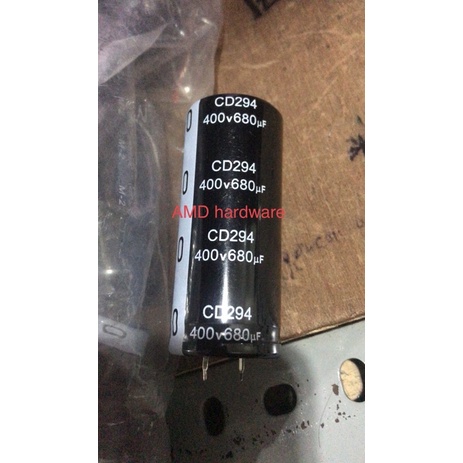 Jual CAPACITOR 400V 680UF CD294 Untuk Mesin Las Daiden MMA220HD MMAI200 ...