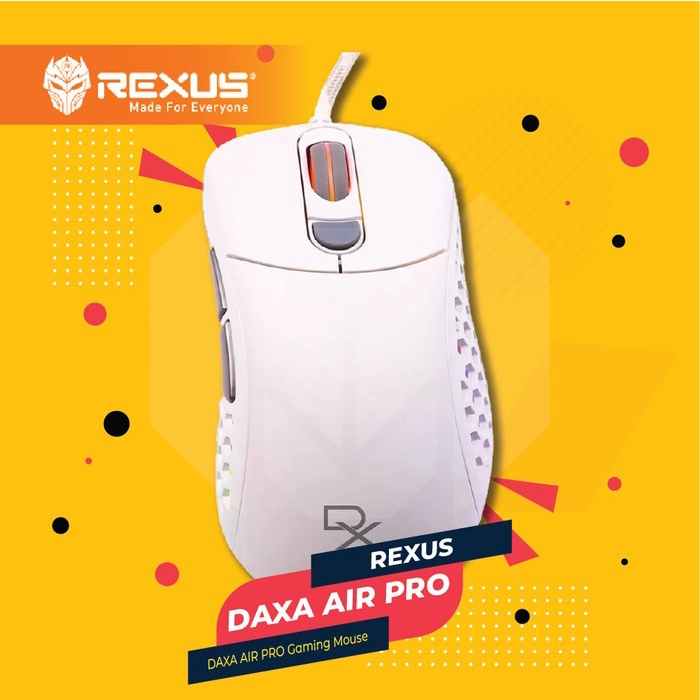 Jual Rexus DAXA AIR PRO Gaming Mouse - Putih - Putih | Shopee Indonesia