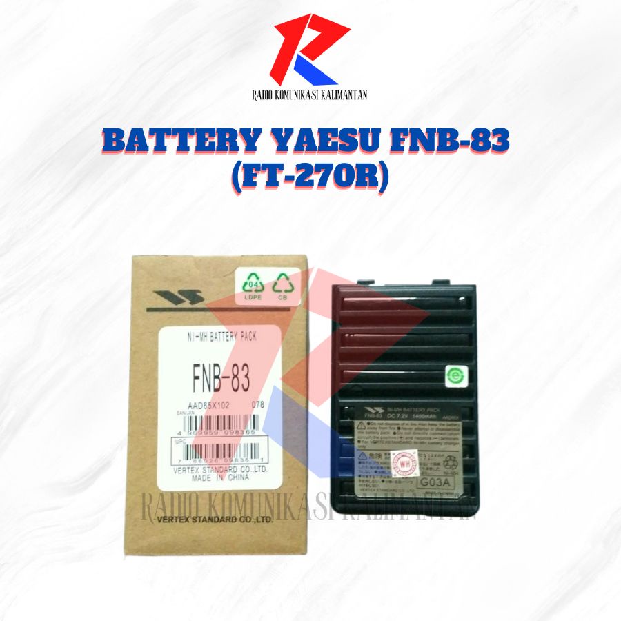 Jual BATTERY YAESU FNB-83 (FT-270R) | Shopee Indonesia