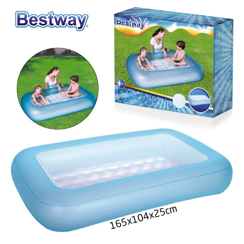 Jual BESTWAY 51115 KOLAM RENANG ANAK RECTANGULAR AQUABABES POOL / KOLAM ...