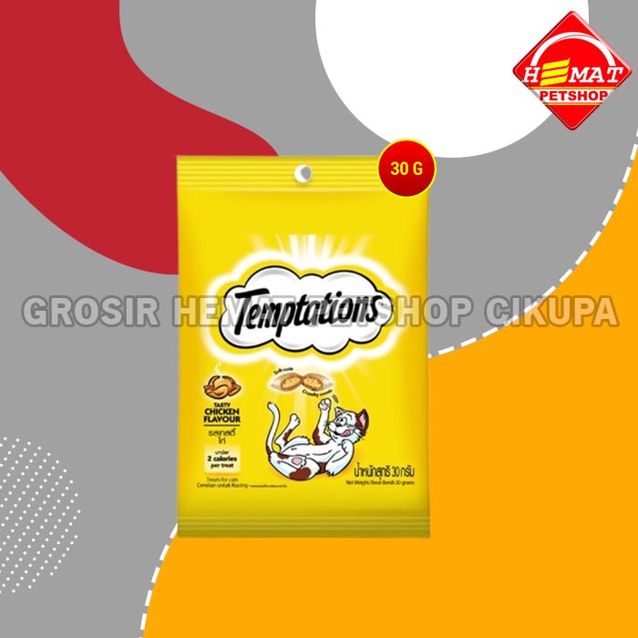 Jual Temptation bites Snack Cemilan Kucing 30 gram All Varian | Shopee ...