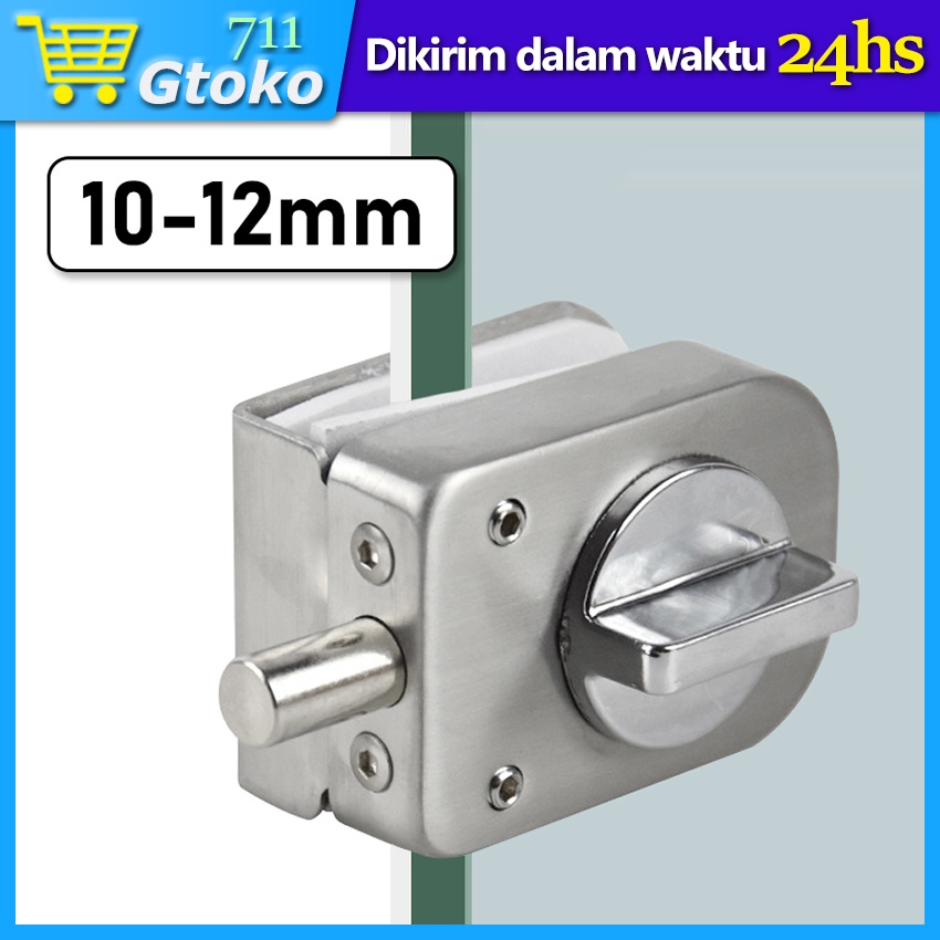 Jual Ready Stock Single Grendel Pintu Kaca Glass Door Lock Bolt Thumbturn Grendel Kunci Pintu ...